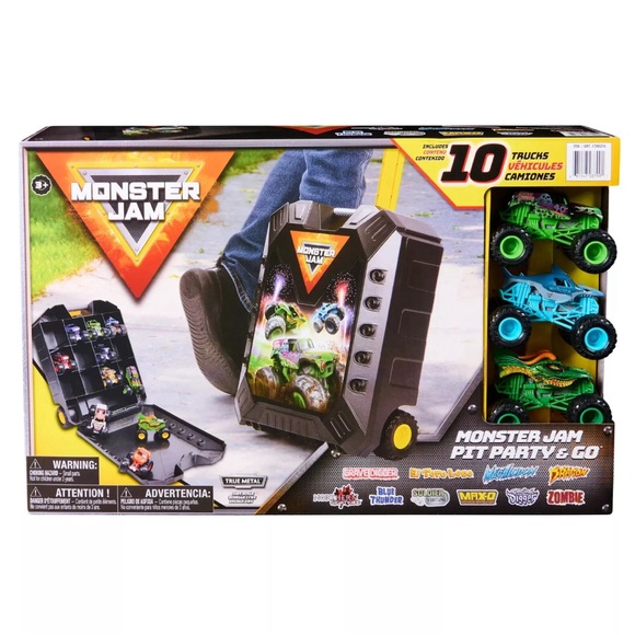 hot wheels | Toys | Monster Jam Pit Party Go 64 Diecast 1 Trucks ...